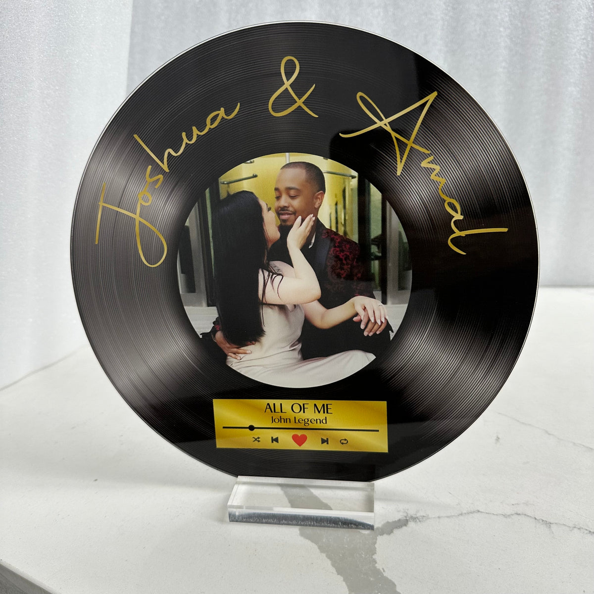 Personalized Vinyl Record Plaque. Fully Customizable | Song Plaque