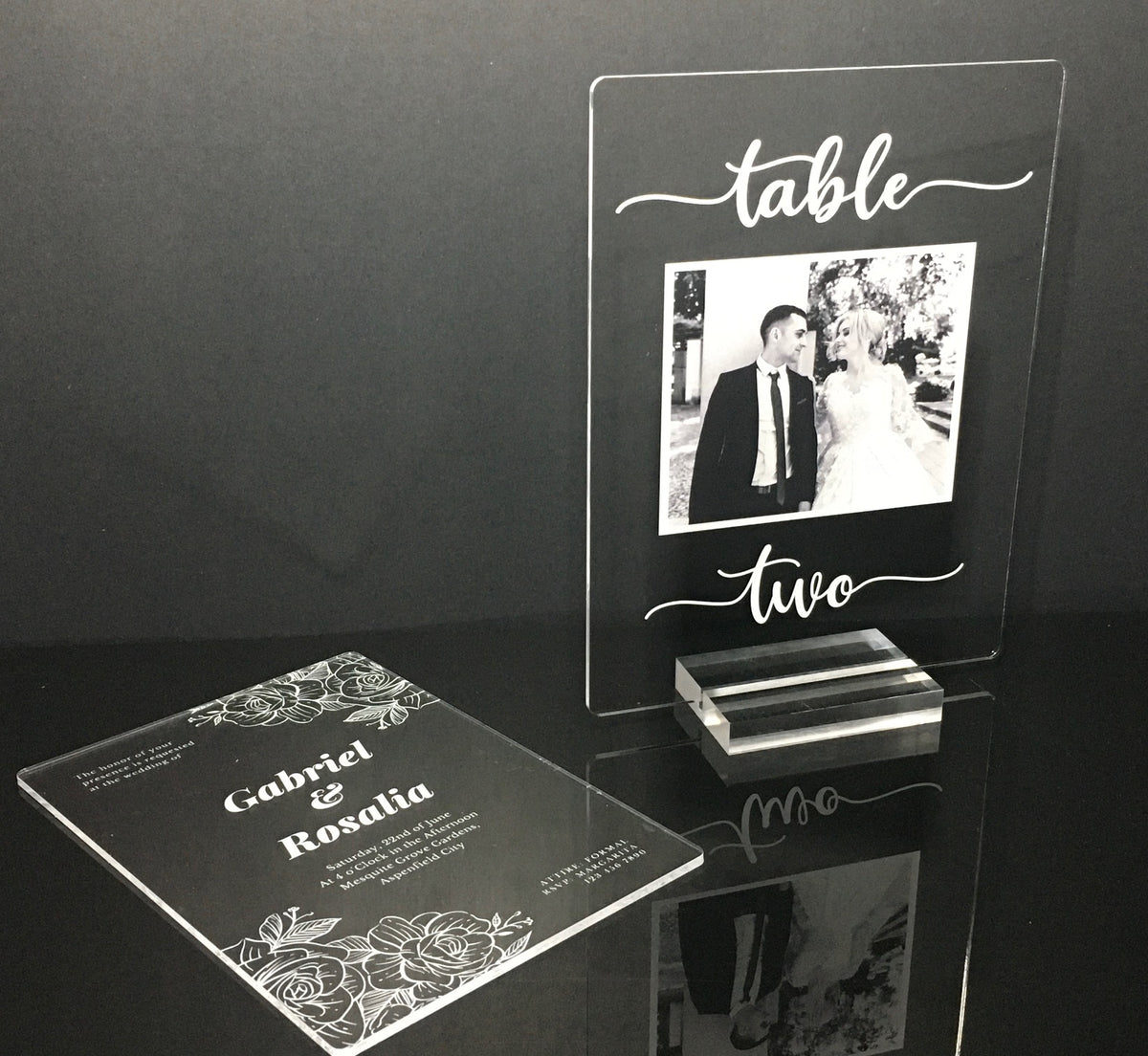 Personalized Weddings Table Numbers